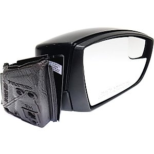 Kool Vue Passenger Side Power Non-Heated Mirror for Ford Focus 2012-2014 With Signal Light & Spotter Glass; Without Puddle Lamp Paintable 4-Door, Hatchback