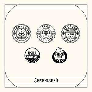 Sereniseed Certified Organic Hot Pepper Seeds Collection (10-Pack) – 100% Non GMO, Open Pollinated – Grow Guide