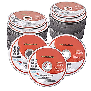100 Pack 6 Inch Cut Off Wheels for Metal and Stainless Steel Cutting Discs for Angle Grinders 6 x .045 x 7/8 Inch