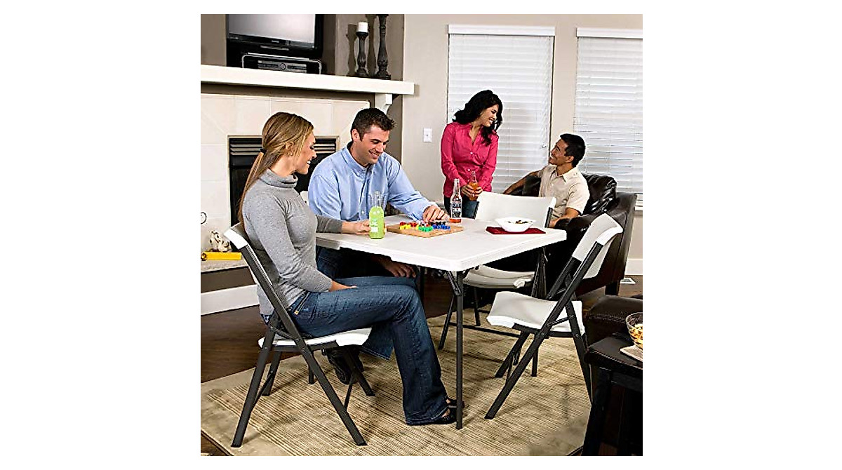 Lifetime 37-Inch Fold-in-Half Tables - Durable Indoor & Outdoor Use