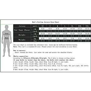 Cycling Jersey Mens Bike Summer Top Shirts Breathable Quick Dry Clothing America USA Size XXL