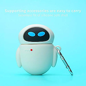 hnspice Case for AirPod 2/1, 3D Cute Cartoons Wall·E Skin Design， for Girls Kids Teens AirPod (EAE)
