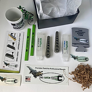 Tap Gift Set- 2 tools, 2 carpenter pencils, mug, can cooler, stickers + more-10 piece assortment - Fun gift for men or women - birthday anniversary holiday Christmas get well Big Gator drill + tap