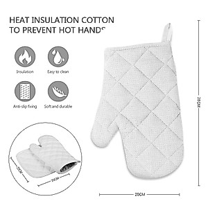 Top Carpenter Polyester Insulation Kitchen Oven Mitts Potholder Apron 3Pcs Set Monkey On Palm Tree Non Slip Heat Resistant Gloves for Baking Cooking BBQ