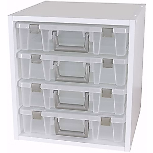 Art Bin Super Satchel Cube - Empty-15.5'x16.75'x15.625' White Fob: Mi