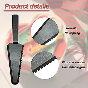 50pcs Plastic Pie Server Spatula,10in Disposable Plastic Cake Cutter Utensil,Serrated Pie Cutter for Cutting Dessert Wedding Pie Knife