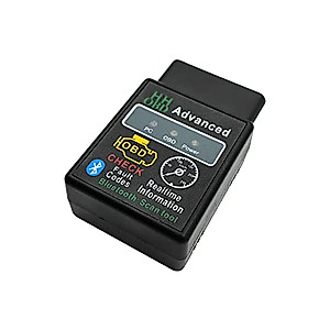 Car HH OBD Advanced OBD2 Bluetooth Scanner Read and Erase Car Fault Code Engine Light Scanner Code Reader for Andriod Pc iOS