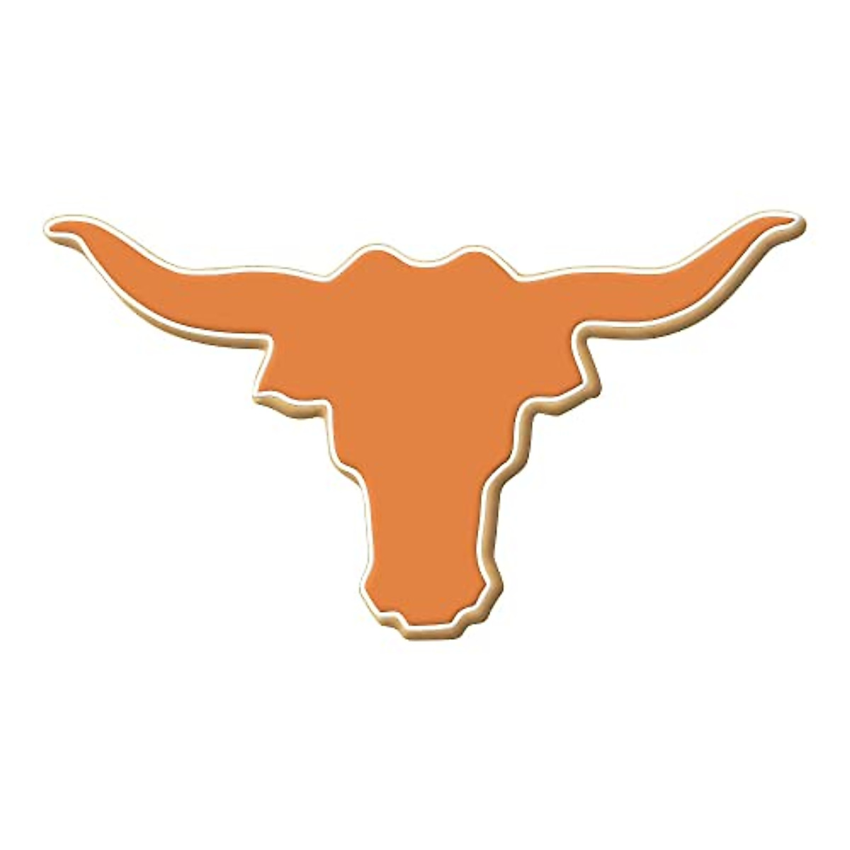 COOKIECUTTER.COM Longhorn Cookie Cutter 6 Inch –Tin Plated Steel Cookie Cutters – Longhorn Cookie Mold