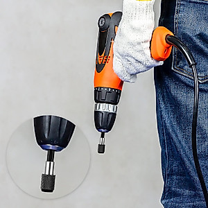 12 Pieces Drill Bit Extender Drill Bit Extension, Bit Holder For Impact Driver, Extension Bits for Drill Quick Release Extension, Socket Screwdriver Bit Holder Magnetic Extension Adapter Set