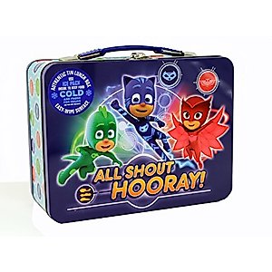 The Tin Box Company 604707-DS Pj Masks Classic Lunchbox, Blue,Large