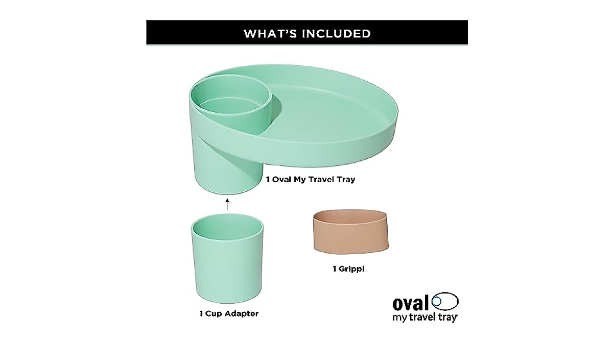My Travel Tray Oval - USA Made Snack Holder
