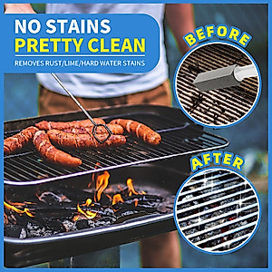 Toilet Pumice Stone Cleaning with Handle Extra Long, Pumice Stone Toilet Bowl Cleaner Brush, Remove Stains, Hard Water Ring/Limescale/Rust/Iron