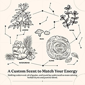 Birthdate Candles, March 9 - Pisces Zodiac Scented Candles Birthday Gift - Jasmine, Cedarwood & Thyme Scent - All-Natural Soy & Coconut Wax, 60-80 Hour Burn Time - Made in USA