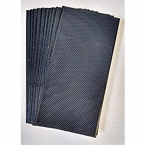 Acorn Bee 9" Foundation BEE'S Waxed Coated Black Plastic DEEP 10 Sheets