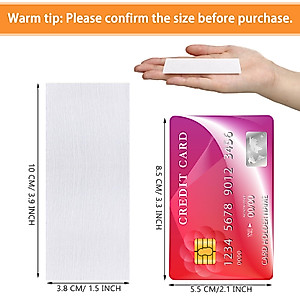 Blulu 400 Wax Strips Non Woven Wax Paper Strips for All Skin Types Facial and Body Hair Removal Waxing Strips Epilating for Leg, Chest, Back, Intimate Area And Face 10 x 3.8 cm(White)