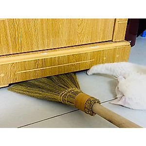 TTS For Home Handmade Whisk Sweeping Broom -Vietnamese Soft Straw Broom for Cleaning - Broom Decorative 9.45" Width,52.37" Length