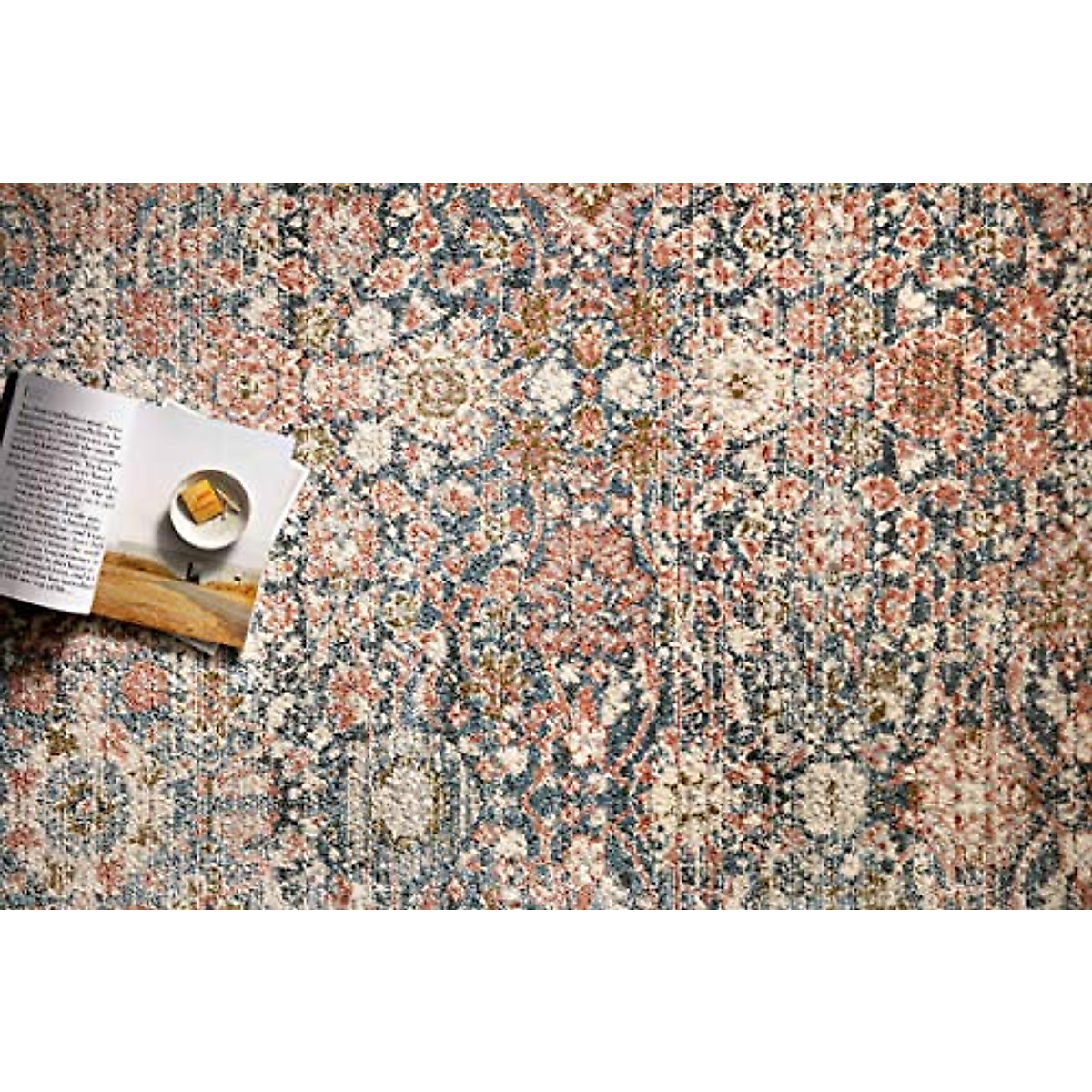 Loloi II Saban Navy/Rust 7'-10" x 10' Area Rug