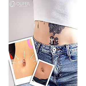 OUFER Nose Rings Hoops, 20G Hoop Nose Ring, 8mm Nosril Piercing Hoop, Stainless Steel Cartilage Tragus Helix Earrings Cartilage Earring 20g Nose Hoop for Women Men