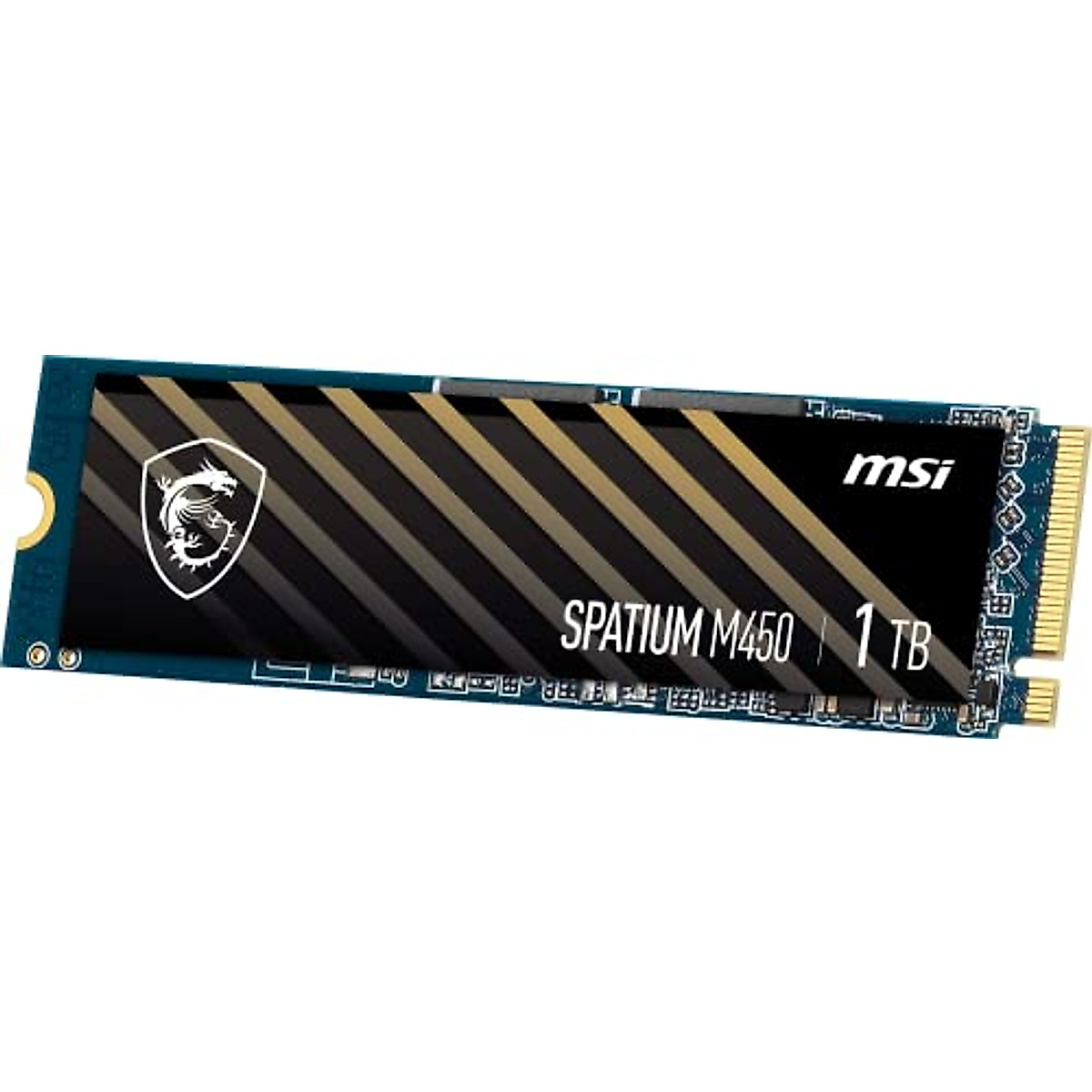 MSI SPATIUM M450 PCIe 4.0 NVMe M.2 1TB Internal Gaming SSD up to 3600MB/s 3D NAND Up to 600 TBW