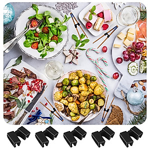 6 Pairs Reusable Chopsticks Helper,Chopsticks Trainer Training Chopsticks For Adults Training Chopstick Hinges Connector,Non-Slip And Portable Practice Chopsticks For Beginners Kids (Black)