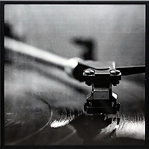 Black Music Album Frame - Made To Display Vinyl LP Album Covers 12.5" x 12.5" - Four Frames - Hanging Hardware Installed with No Assembly Required - Easy to Hang - Music Vinyl LP Album Cover 4-Pack