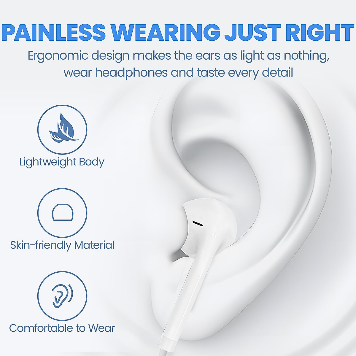 3 Pack USB C Headphones,Type C earbuds for iPhone 15 Pro Max/15 Pro/15,Compatible with Galaxy S23/S22/S21/S20, USB C jack devices,In-ear headphone Controls with Microphone and Remote Noise Canceling