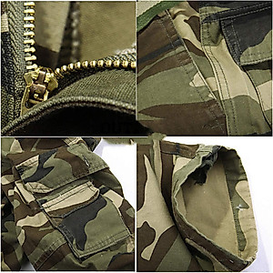 MNXOIA Military Style Army Combat Uniform Camouflage Pants Men's Camo Train Tactical Cargo Pants Casual Cotton Pants Gray Camo 38
