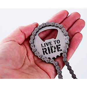 Boxer Gifts Bike Chain Bottle Opener | Silver Stainless Steel | Perfect Bike Gift For Cyclists On Their Birthday, Christmas Or Father's Day, One