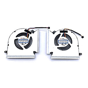 BestParts Genuine CPU+GPU Cooling Fan Replacement for MSI GE66 10UH 10UG 10UE 11UH 11UG 11UE 12UHS 12UGS, GP66 10UH 10UG 11UH 11UG 12UGS 12UHSO (RTX 30 Series) MS-1544 MS-1545 PABD08008SH N453 N454