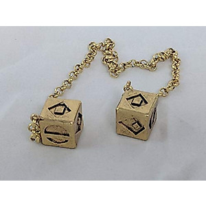 Antiqued Weathered Metal Han Solo Smuggler's Dice with box