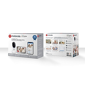 Motorola Connect40 by Hubble Connected Video Baby Monitor - 5" Parent Unit and HD Wi-Fi Viewing for Baby, Elderly, Pet - 2-Way Audio, Night Vision, Remote Pan/Digital Zoom (Renewed)