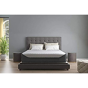 Signature Design by Ashley 14 Inch Elite Plush Mattress, Green Tea & Charcoal Infused Gel Memory Foam, California King