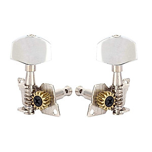Alomejor Ukulele Tuning Peg 2L + 2R Ukulele Tuning Peg Machine Head with Mouting Screws for Classical Ukulele