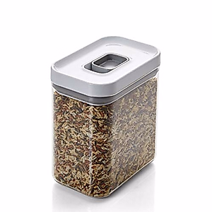 Copco Food and Organization Storage Container with Airtight Lid, 1.8-Quart, Clear