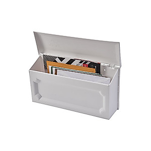 Gibraltar Mailboxes Windsor Small Capacity Rust-Proof Plastic White, Wall-Mount Mailbox, WMH00W04