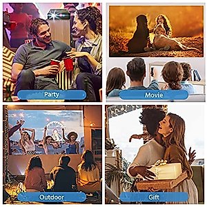 Mini Projector for iPhone, Xinteprid WiFi Movie Projector 2023 Upgrade 9500L with Synchronize Smartphone Screen, Portable Video Projector 1080P HD Supported 200" Compatible with Android/iOS/HDMI/USB