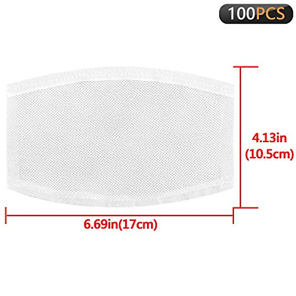 Geekria 100 PCS Disposable Headband Cover/Hook and Loop Headband/Headband Protector for Bose QuietComfort 35 II, QC35, QuietComfort 25, QC25, QuietComfort 15, QC15 Headphones (White)