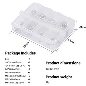 SmallRig Camera Screw Set,26 Pcs Screw Set for Camera Accessories AAK2326