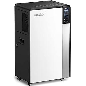 Waykar 296 Pint Large Commercial Dehumidifier for Basement, Industrial and Job Site Space up to 8000 Sq. Ft -Intelligent Touch Control