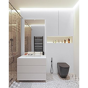 Aniboo White Contact Paper Matte White Peel and Stick Wallpaper for Bedroom Removable Wallpaper Self-Adhesive Solid Contact Paper for Cabinets Countertops Shelf Liner Drawer Waterproof 15.7"x78.7"