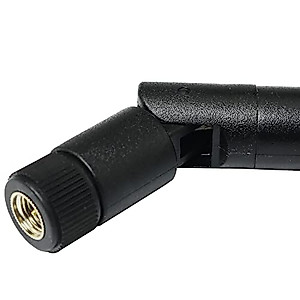 SJZBIN 2PCS Dual Band WiFi Male Antenna Directional Antenna with SMA Male Connector for WiFi Router Wireless Network Card USB Adapter Security IP Camera Video Surveillance Monitor, Black