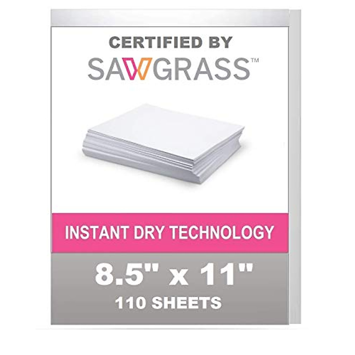 Sawgrass UHD Virtuoso SG500 Sublimation Printer Starter Bundle with Inks, Sublimax Paper, 3 Tapes,10-Piece Sublimation Blanks Pack & SG500 Printer Dust Cover, White