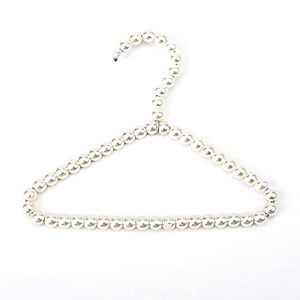 Balacoo 3pcs Kids Supplies Accessories Beads Drying White Baby Dress New for Hanger Clothes Pet Faux Children Puppy Coat Dog Hangers Cm Rack Cat Costume Grooming Animals Chihuahua Pearl