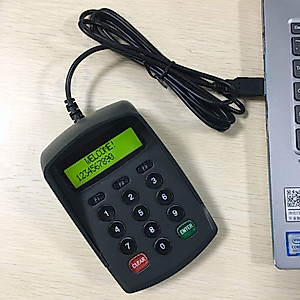 USB 15 Keys Keypad Numeric Keyboard Numpad for Bank,Telecom, Mobile Unicom Business Hall Counter, Financial POS Payment System Digital Keyboard (YD541-Plaintext No Sound)