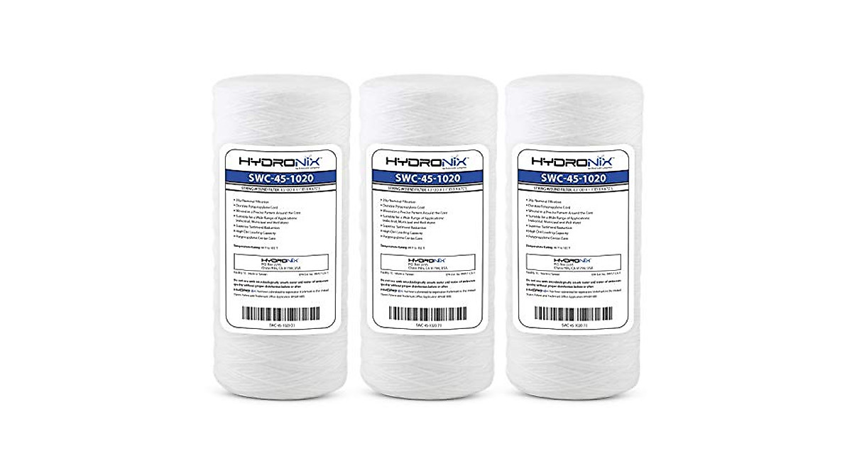 Hydronix Water Filter Cartridge - 20 Micron, 3 Pack