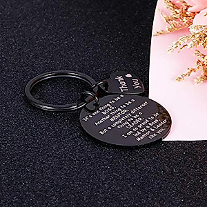 Boss Coworker Leaving Going Away Keychain Gifts for Men Women Leader Mentor Colleague Goodbye Farewell Appreciation Thank You Retirement Gifts for Him Her Team Friends Birthday Christmas Key Chain