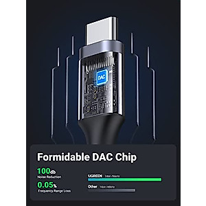 UGREEN USB-C to Lightning Audio Adapter Bundle with Braided USB C to 3.5mm Audio Adapter Compatible with Samsung Galaxy S21