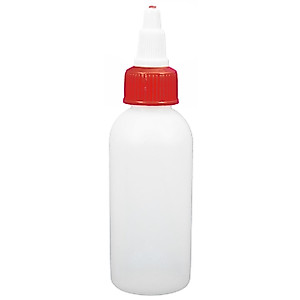 APAK GOODS 10-2oz Refillable Artist's Bottle with Twist Open/Close Nozzle. Bullet Bottle