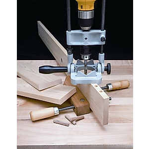 General Tools 36/37 Precision Drill Guide For 3/8-Inch or 1/2-Inch Power Drills, Portable & Lightweight, Folds Flat for Storage, Silver