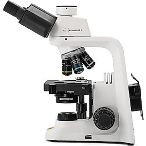SWIFT 40X-2500X Compound Trinocular Microscope Stellar Pro-T-BD, Brightfield Darkfield, Research-Grade Infinity Corrected, Mechanical Stage, Ultra-Precise Focusing, Camera-compatible, Darkfield Slider